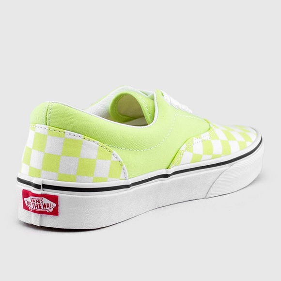 Vans | Shoes | Vans Era Lime Green Checkered Skateboard Shoes | Poshmark